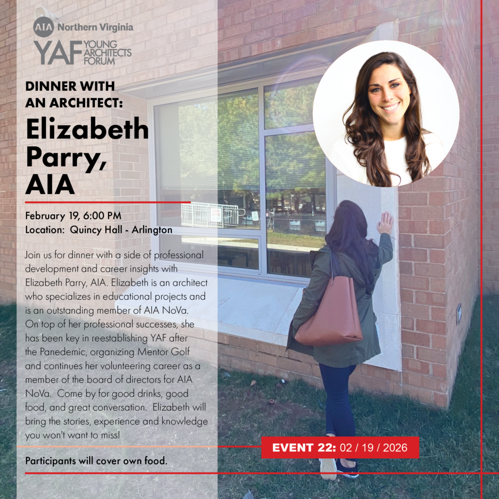Dinner with an Architect: Elizabeth Parry, AIA - AIA Northern Virginia